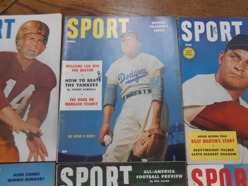 8 1954 SPORT Magazines NEWSSTAND Copies NICE | eBay