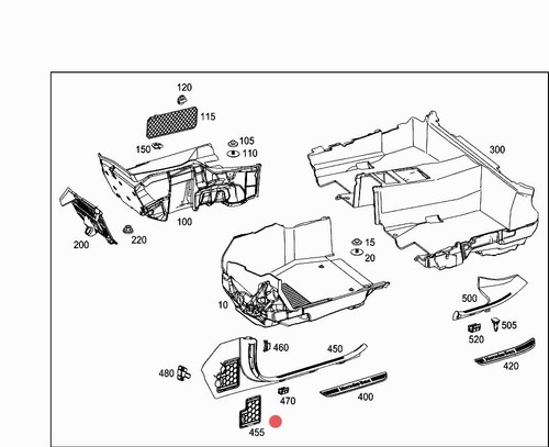 MERCEDES W205 CLASSE C SPORTELLO DI MANUTENZIONE OEM 2056870082 | eBay