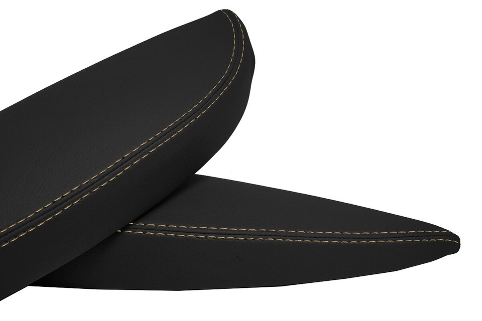 Fits 2007-2015 Mini Cooper R55 Leather Armrest Door Panel Cover Beige ...