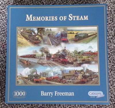 Trains Jigsaw Puzzle Gibsons 1000 Pieces Memories Of Steam Barry ...
