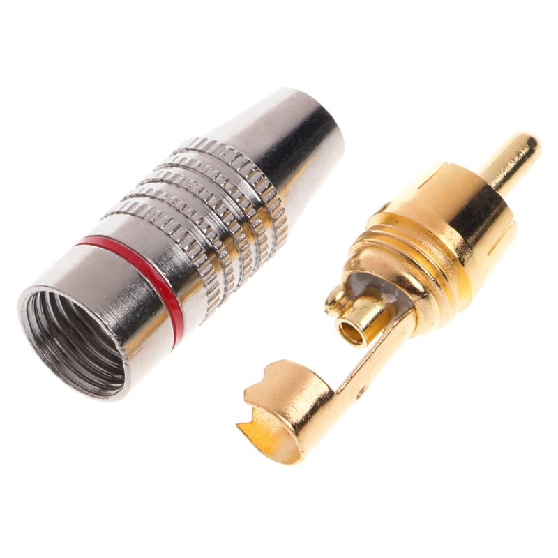 Male Plug for Video Systems Plated Coaxial Cable Adapter Replace | eBay