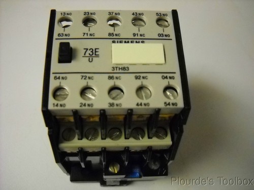 Used Siemens 3TH8346-0A Contactor Relay, 7NO, 3NC, Coil is 220V 50Hz ...