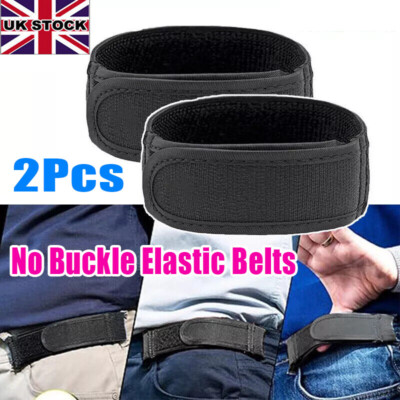 2x Belt Bro No Buckle Elastic Belt For Men — Fits 1.5 Inch Belt Loops ...