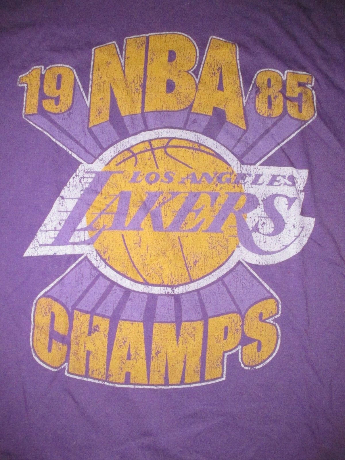 Los Angeles Lakers Adidas 1985 NBA Champions T Shirt … - Gem