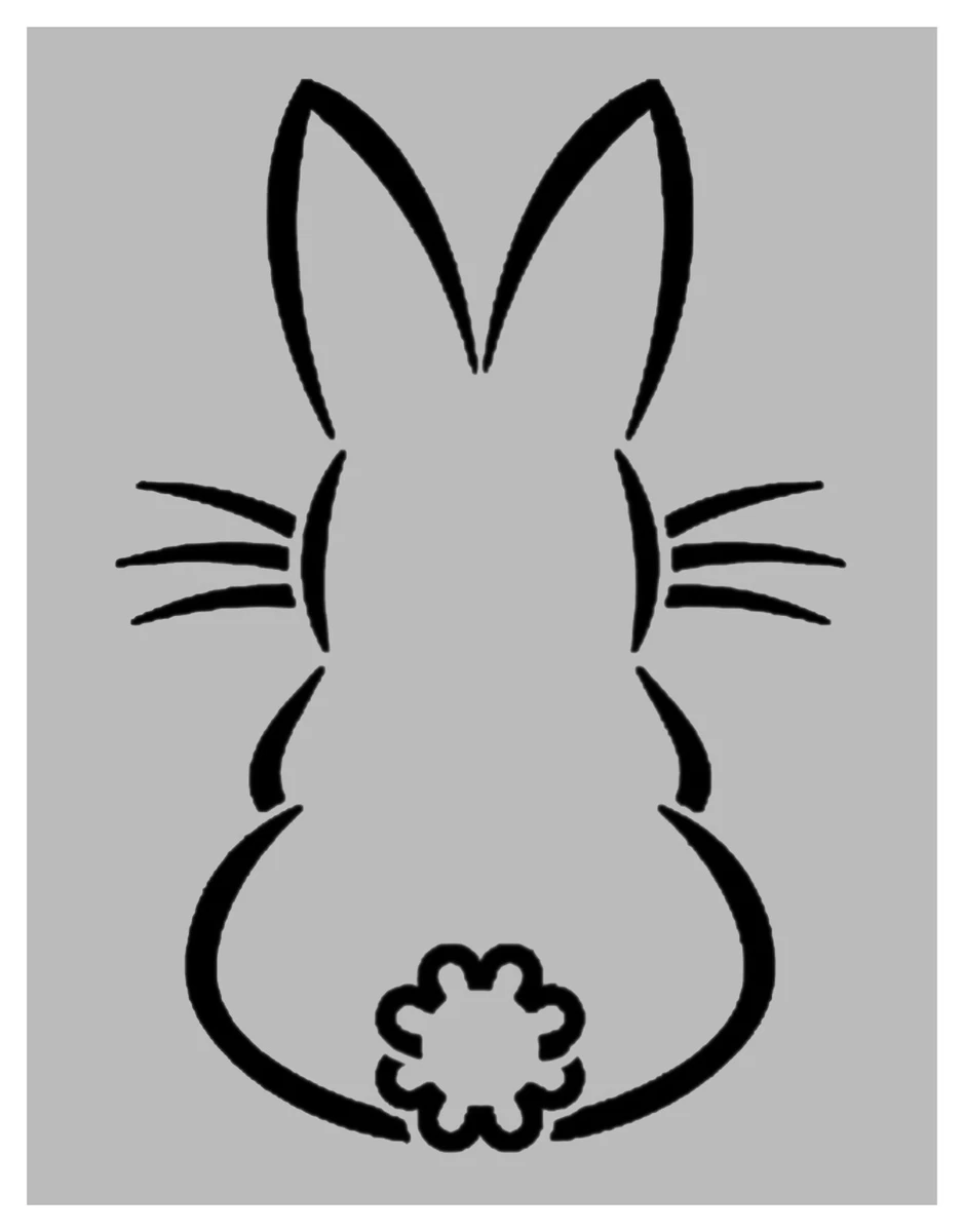 Easter Bunny Head Outline