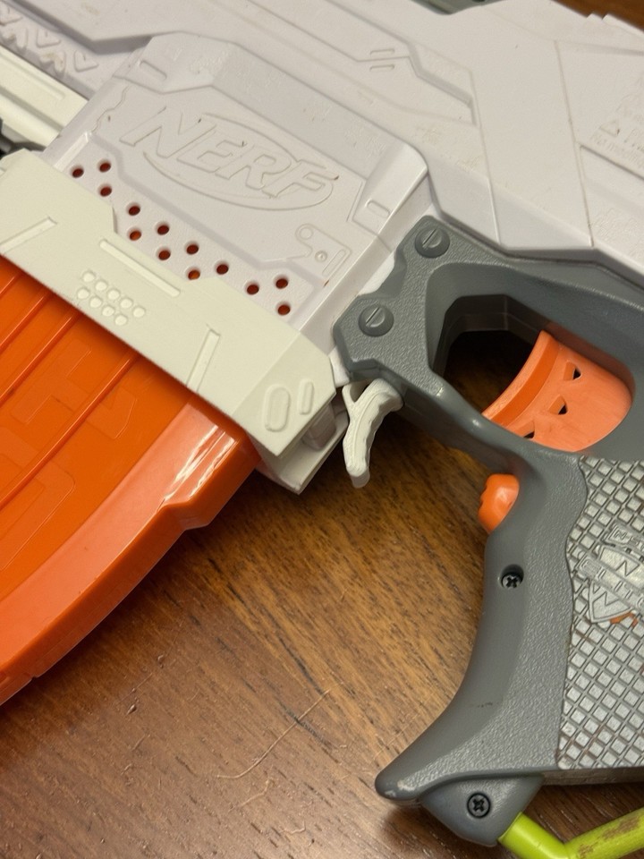 NERF N-Strike Elite Modulus Stryfe + Worker Ak Stock + Attachments | eBay