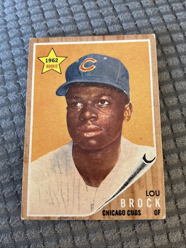 Lou Brock - 1962 Topps #387 Rookie Card Good Plus To Very Good #jas | eBay