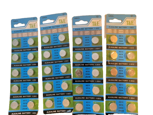 40 x AG13 LR44 CX44 357A ALKALINE BUTTON / COIN CELLS BATTERIES WATCH ...