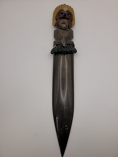 Mexican Aztec Ceremonial Dagger Obsidian Blade Montezuma Bird God ...