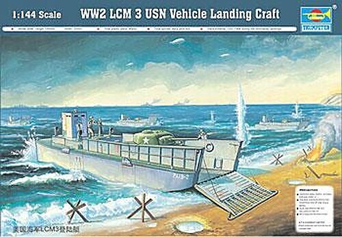 Trumpeter US Navy WWII LCM 3 - Plastic Model Military Ship Kit - 1/144 ...