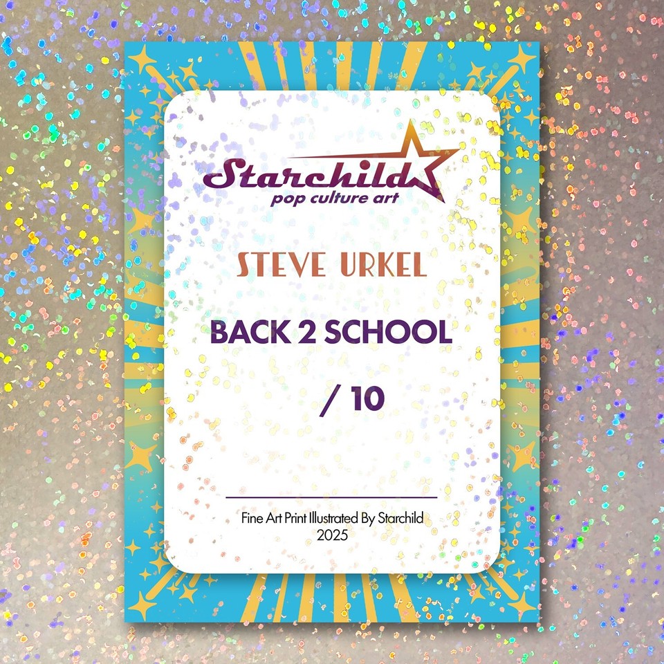 Steve Urkel Holographic Back 2 School Art Card Limited 01/10 Starchild ...