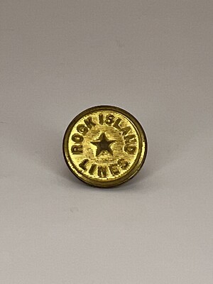 Rock Island Lines Railroad Uniform Buttons Made by Waterbury Button Co ...