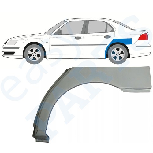 SAAB 9-3 2002- 5 DOOR REAR WHEEL ARCH REPAIR PANEL REAR WING / LEFT LH ...