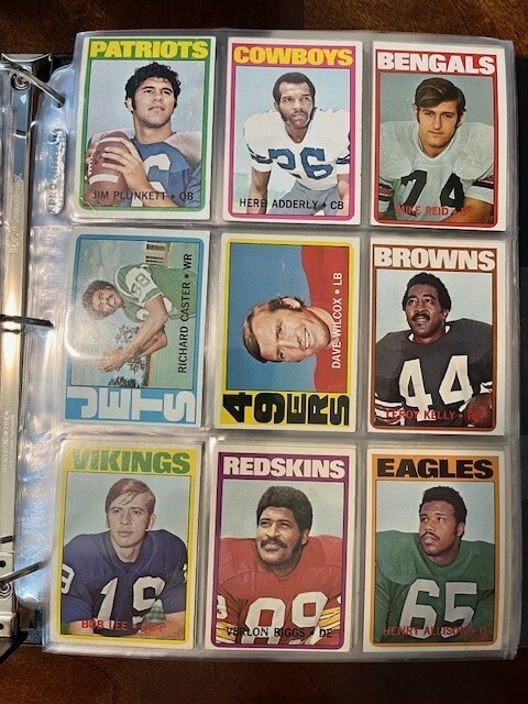 1972 Topps Vintage Complete Football Set Series 1&2 (263) Staubach RC ...