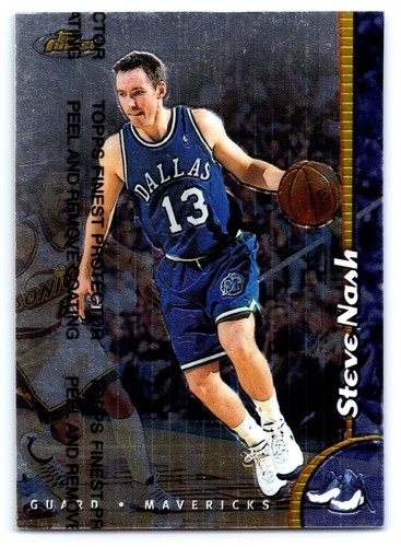 Steve Nash 1998-99 Topps Finest #218 Mavericks | eBay