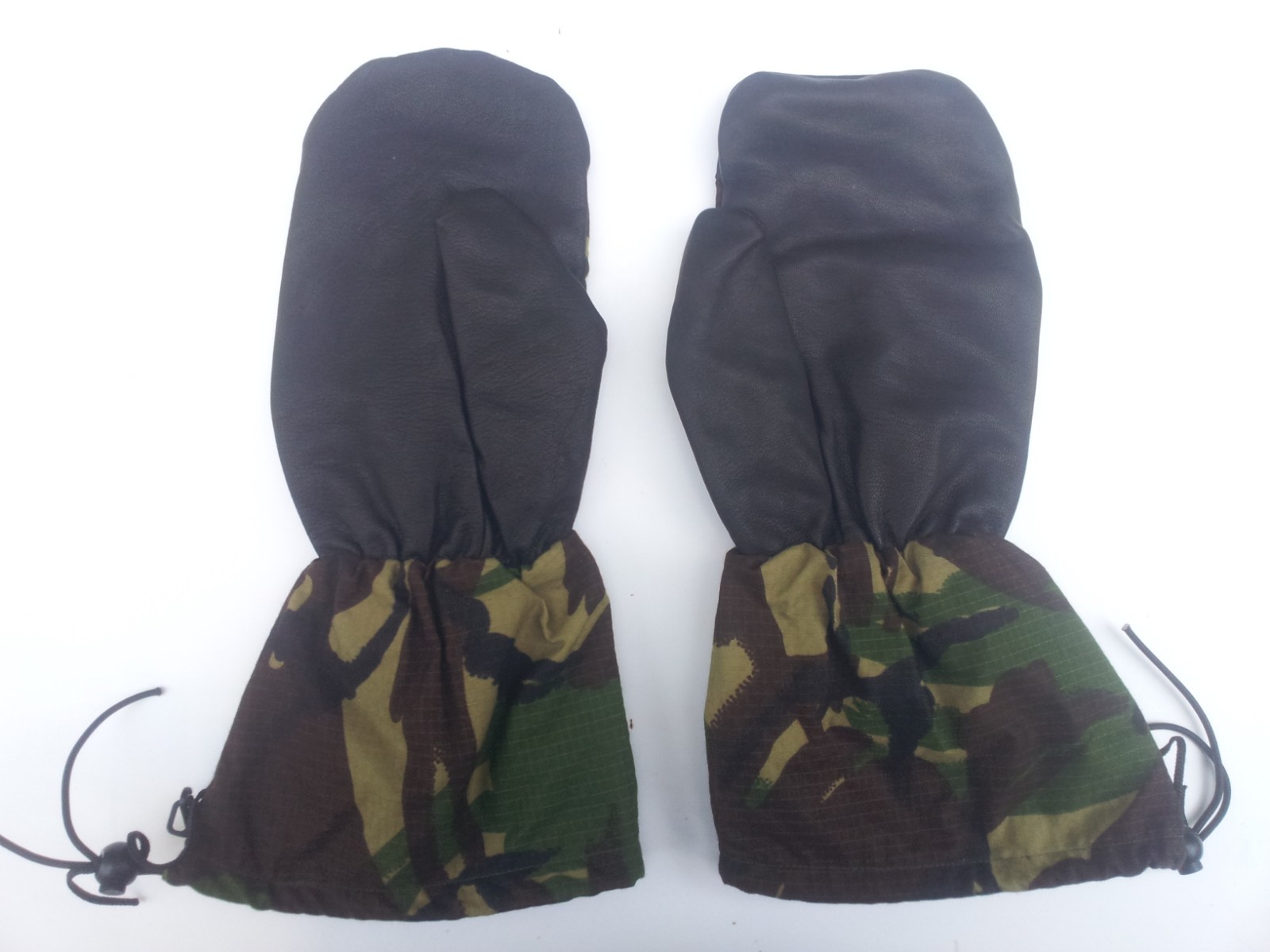 Genuine British Army Arctic Mittens Inner Mittens Leather Palm DPM ...