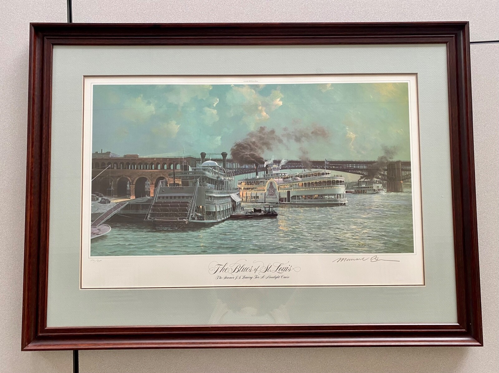 Michael Blaser - "The Blues of St. Louis" Numbered, Signed and ...