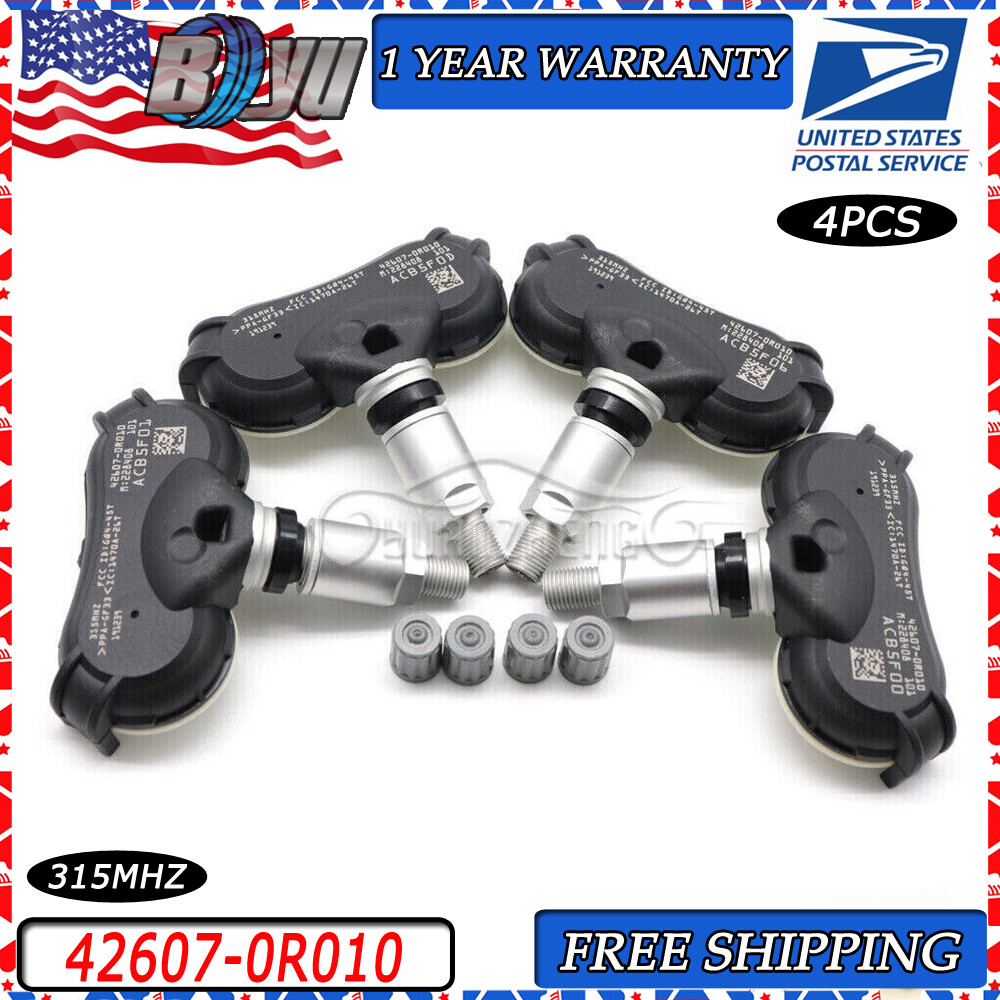 New For TOYOTA RAV4 Tire Pressure Monitor Sensor Set of 42607-0R010 ...