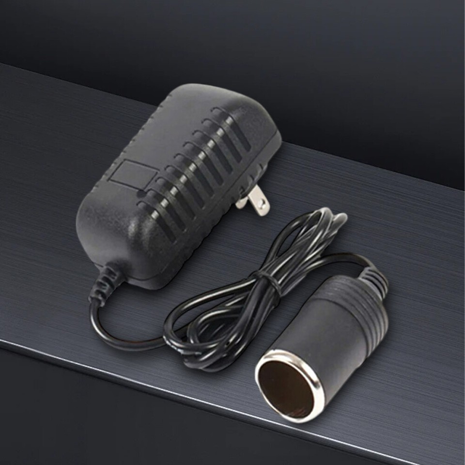 Car Cigarette Lighter UK 240V Mains Plug to 12V Socket Adapter Power ...