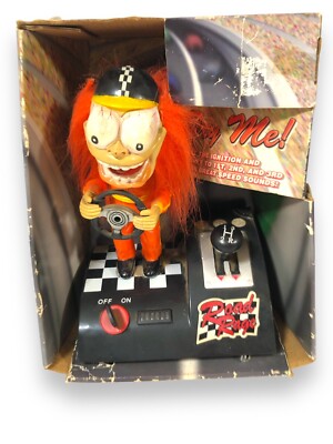 Gemmy Road Rage Racer Figure Orange Hair Orange Suit VTG 2005 (NEEDS ...