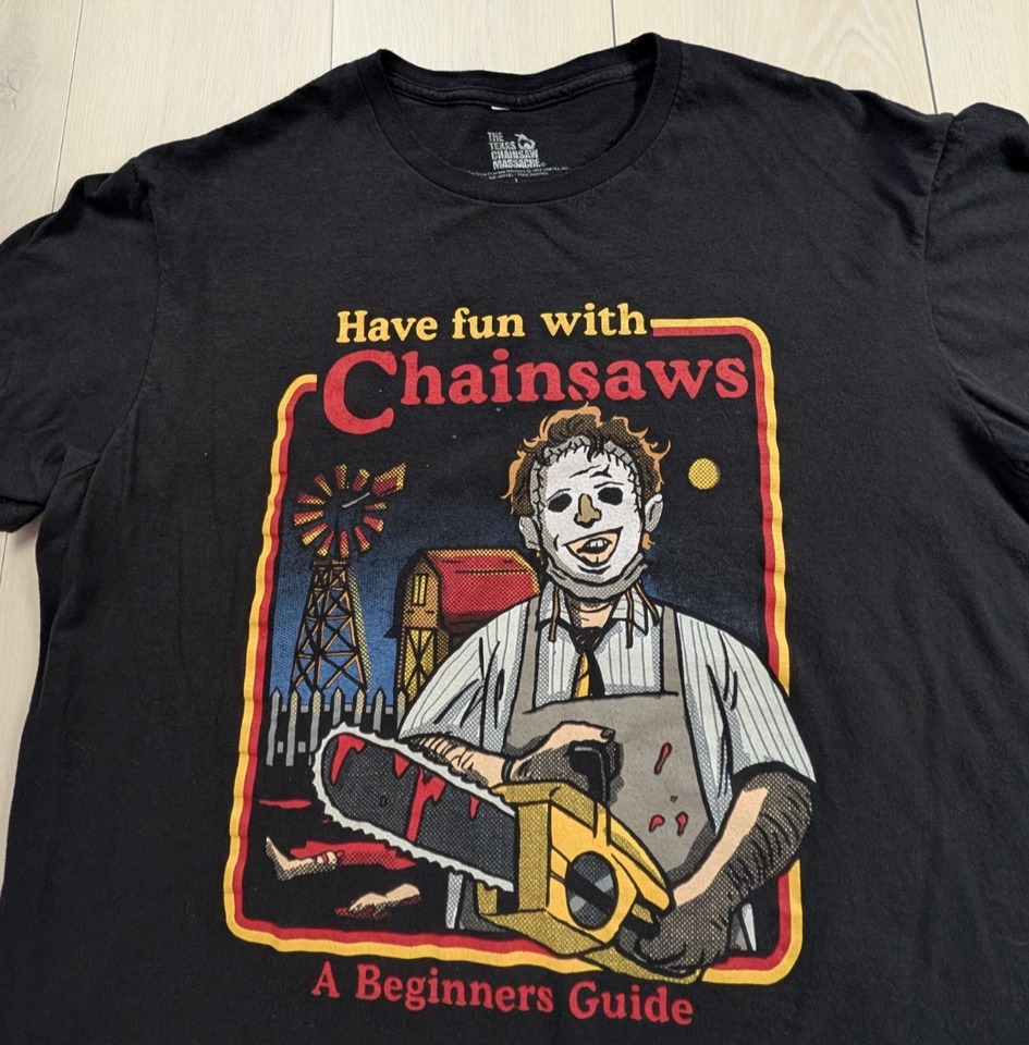 Texas Chainsaw Massacre Shirt Mens Large Black Horror Scary Movie Tee ...