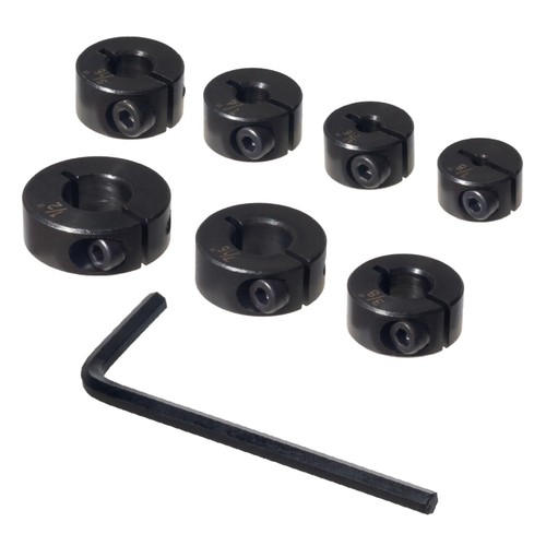 Drill Bit Stop Collar Set, 7 Piece Set Adjustable Drill Bit Depth ...