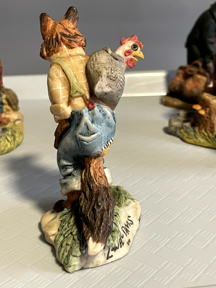 Lot of 7 Lowell Davis SIGNED Brer Set - Bear Rabbit Fox Weasel Coyote ...