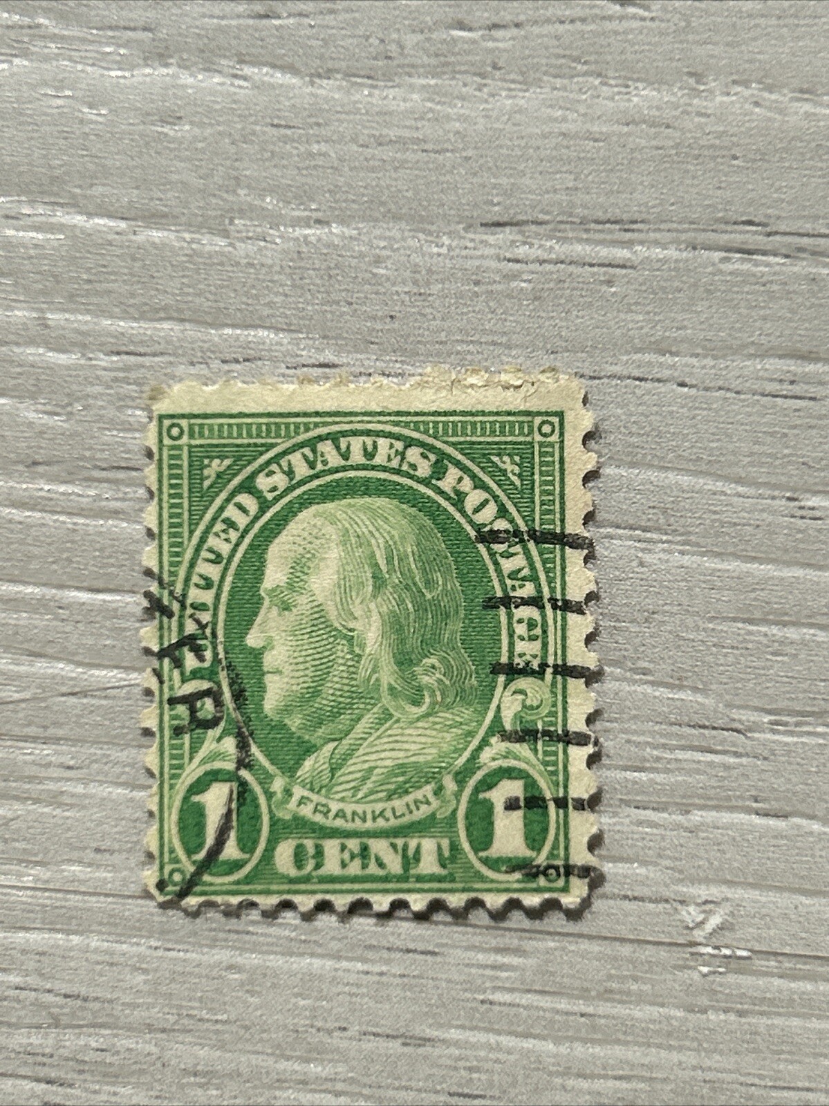 Absolutely Beautiful Benjamin Franklin 1 cent stamp. Very fine ...
