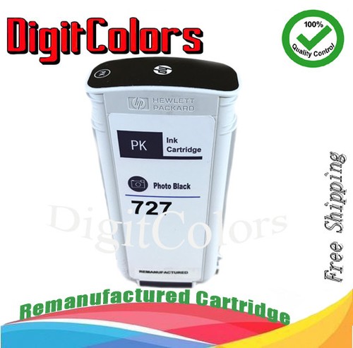 130ml Remanufactured HP 727 Photo Black B3P23A HP T2500 printer | eBay