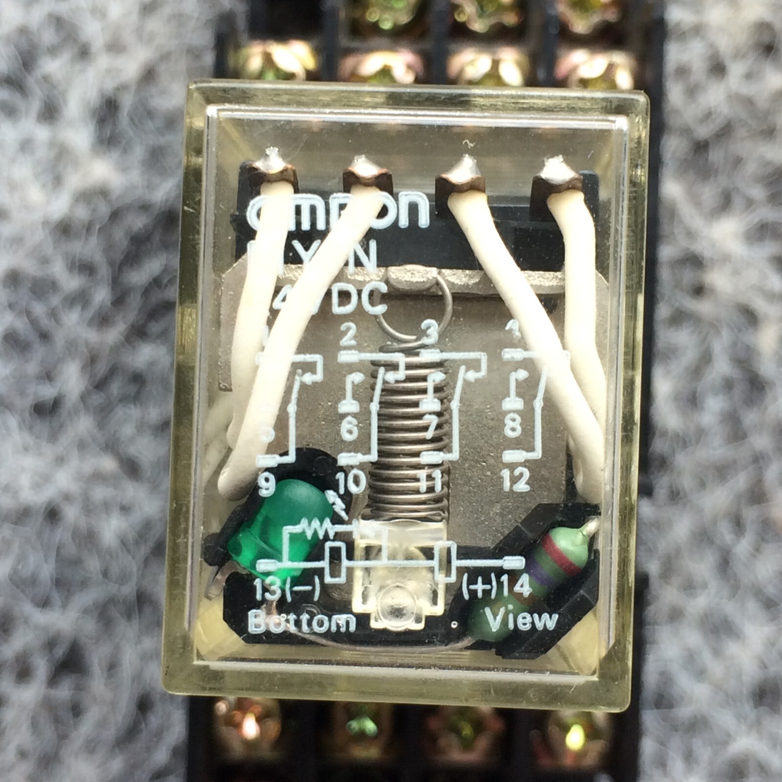 OMRON Relay MY4N MY4N MY4 220V 240V 220VAC COIL with socket base PYF14A ...