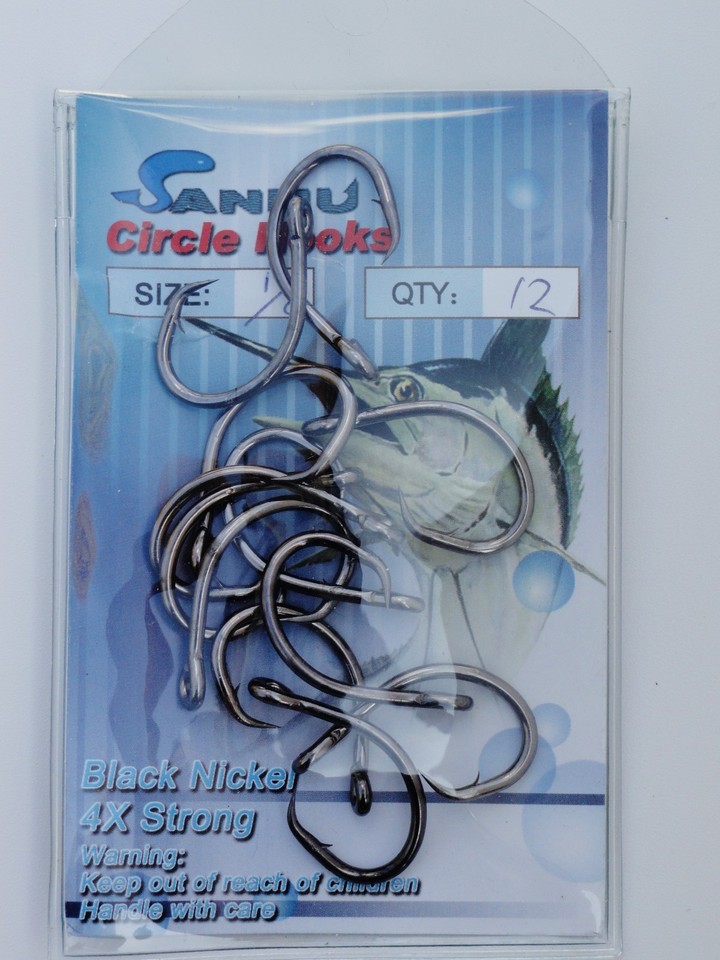 4x Strong Circle Hooks Size 1/0 - 84 pieces fishing hooks | eBay