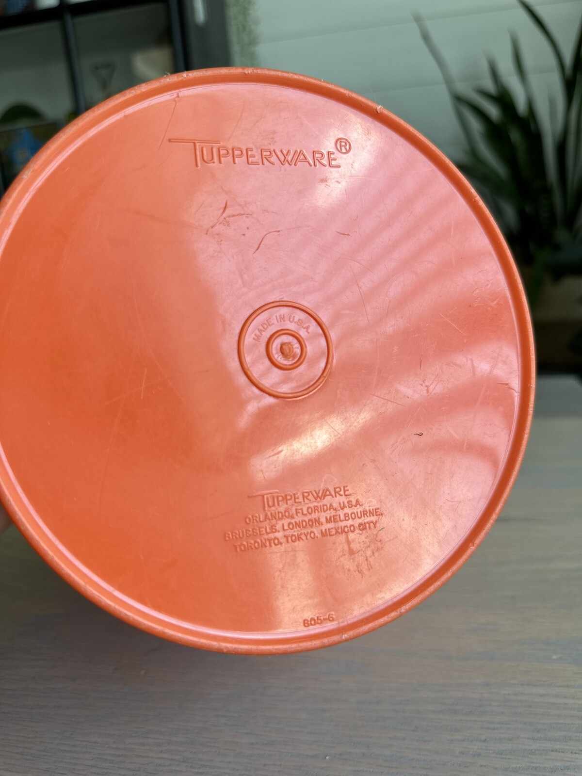 Tupperware Servalier Canister Container Orange 805-6 With Lid Vintage ...