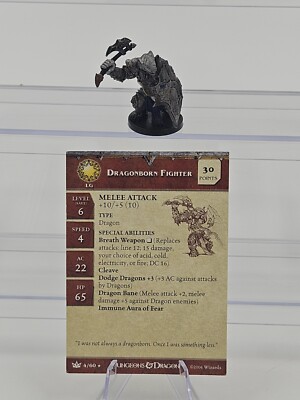 =Dungeons and Dragons WAR OF THE DRAGON QUEEN Dragonborn Fighter 4/60 ...