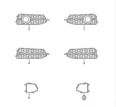 AUDI A6 C7 Avant Front Left Rent Cover 4G0807245D Genuine | eBay