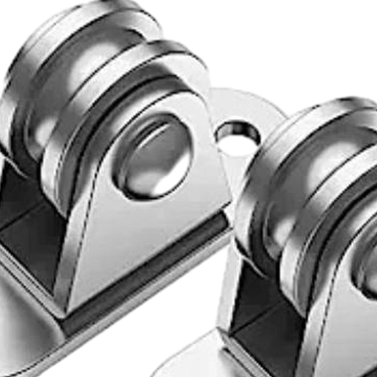 2Pcs Small Pulley Block Wheel DIY Kit Loading 176lb for Handling Moving ...