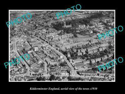 OLD 8x6 HISTORIC PHOTO OF KIDDERMINSTER ENGLAND VIEW OF THE TOWN c1930 ...