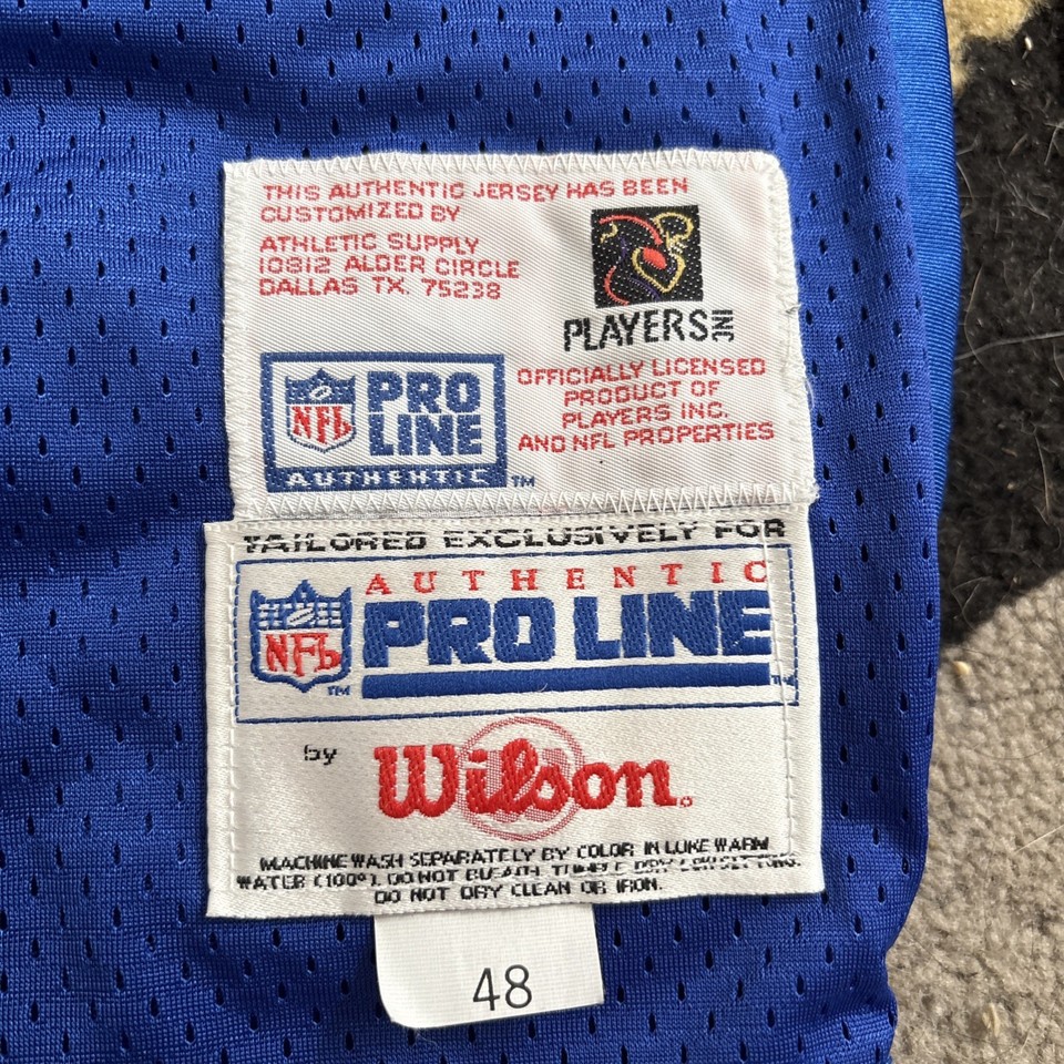 NFL FOOTBALL~SIGNED JIM HARBAUGH~SZ 48 COLTS JERSEY WILSON AUTHENTIC ...