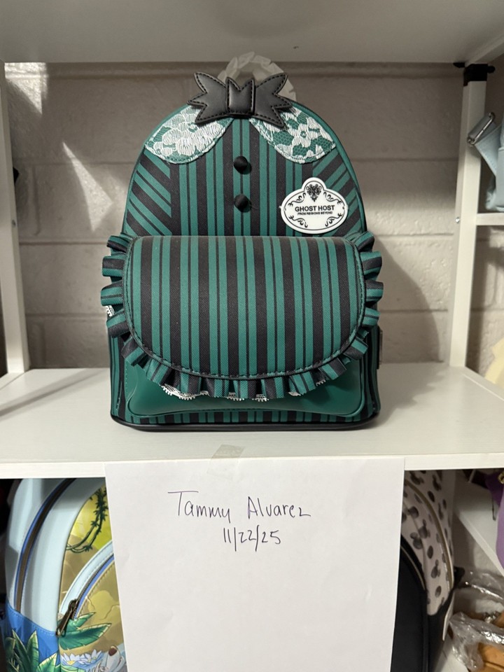 Disney Parks 2025 Haunted Mansion Ghost Host Loungefly Backpack NEW | eBay