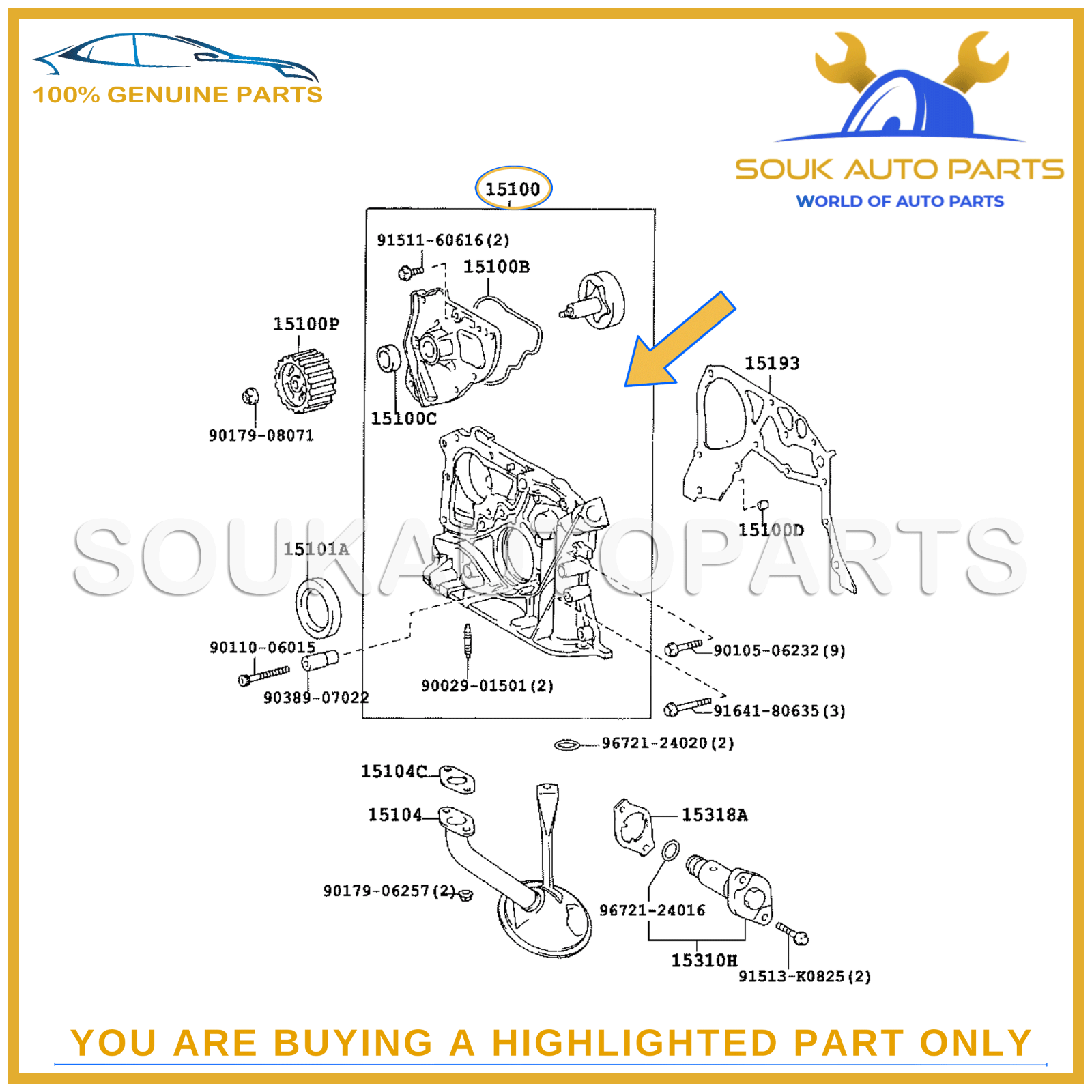 15100-88561 Genuine Toyota OIL PUMP ASSY 3SGE 3SGTE OEM RAV4 CELICA | eBay