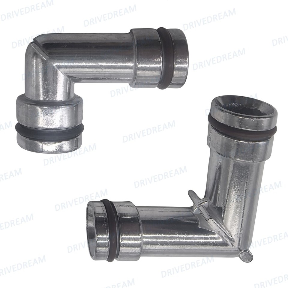 12565082 2xAluminum Heater Hose Elbows Upper Lower for Chevy Pontiac ...