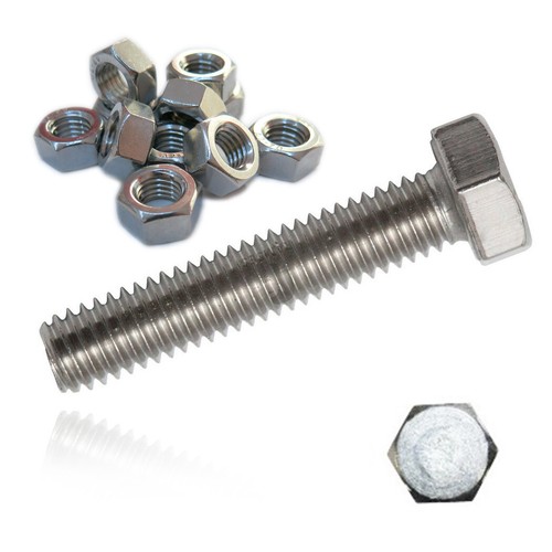 40x Sechskantschraube + Muttern M14x80 Edelstahl A2 Festigkeitsklasse ...