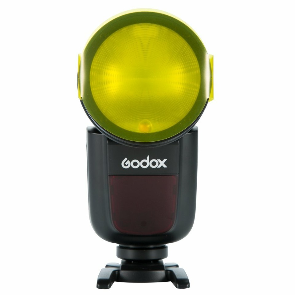 US Round Head Camera Flash Speedlite 20PCS Color Filters For Godox ...