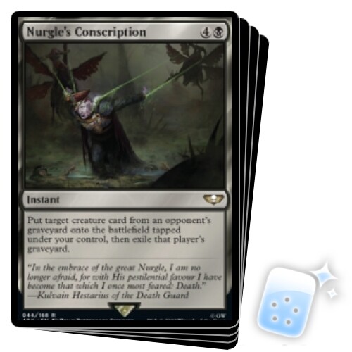 NURGLE'S CONSCRIPTION X4 Warhammer 40,000 Magic MTG MINT CARD | eBay