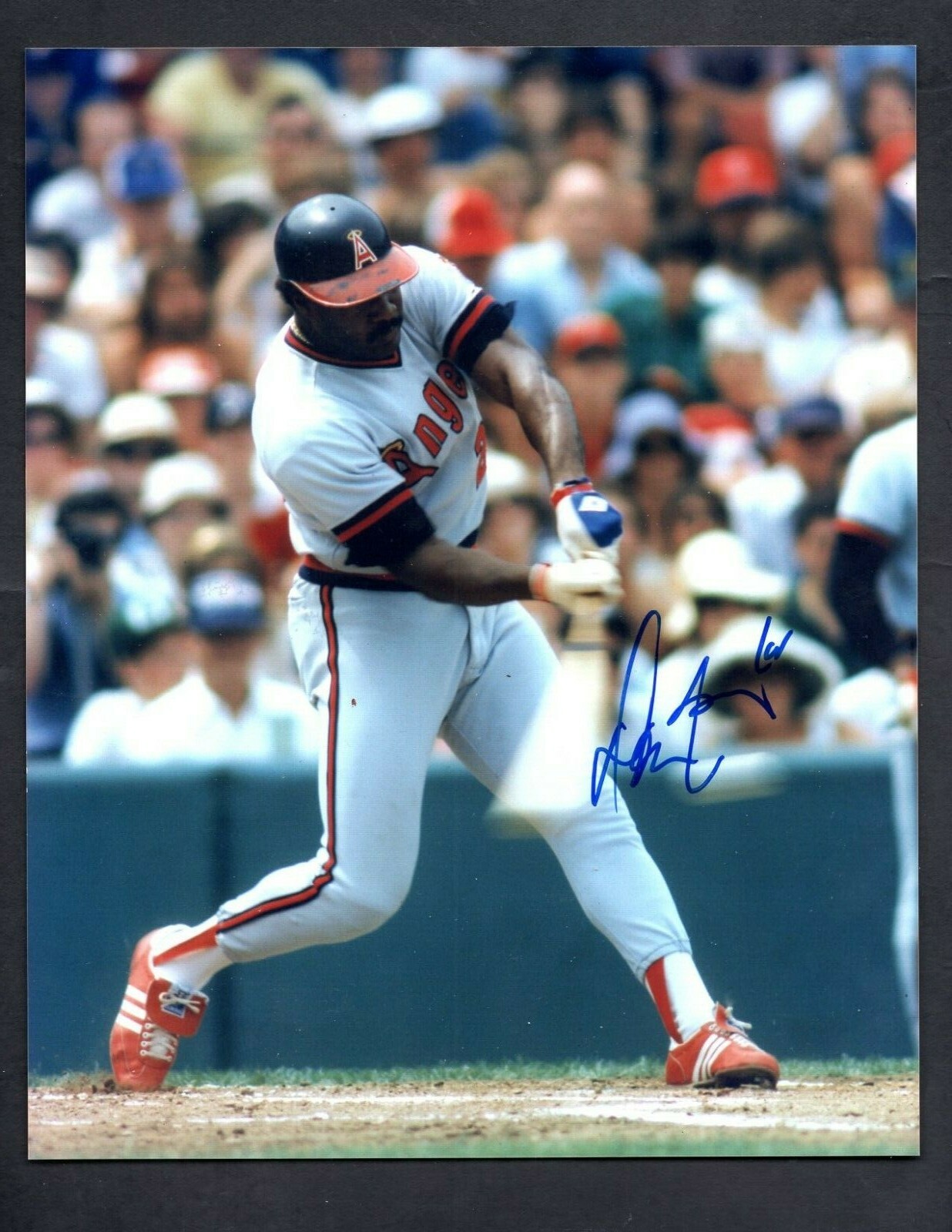 Don Baylor Signed Autographed 8 x 10 Photo batting Angels SHIPPING IS ...