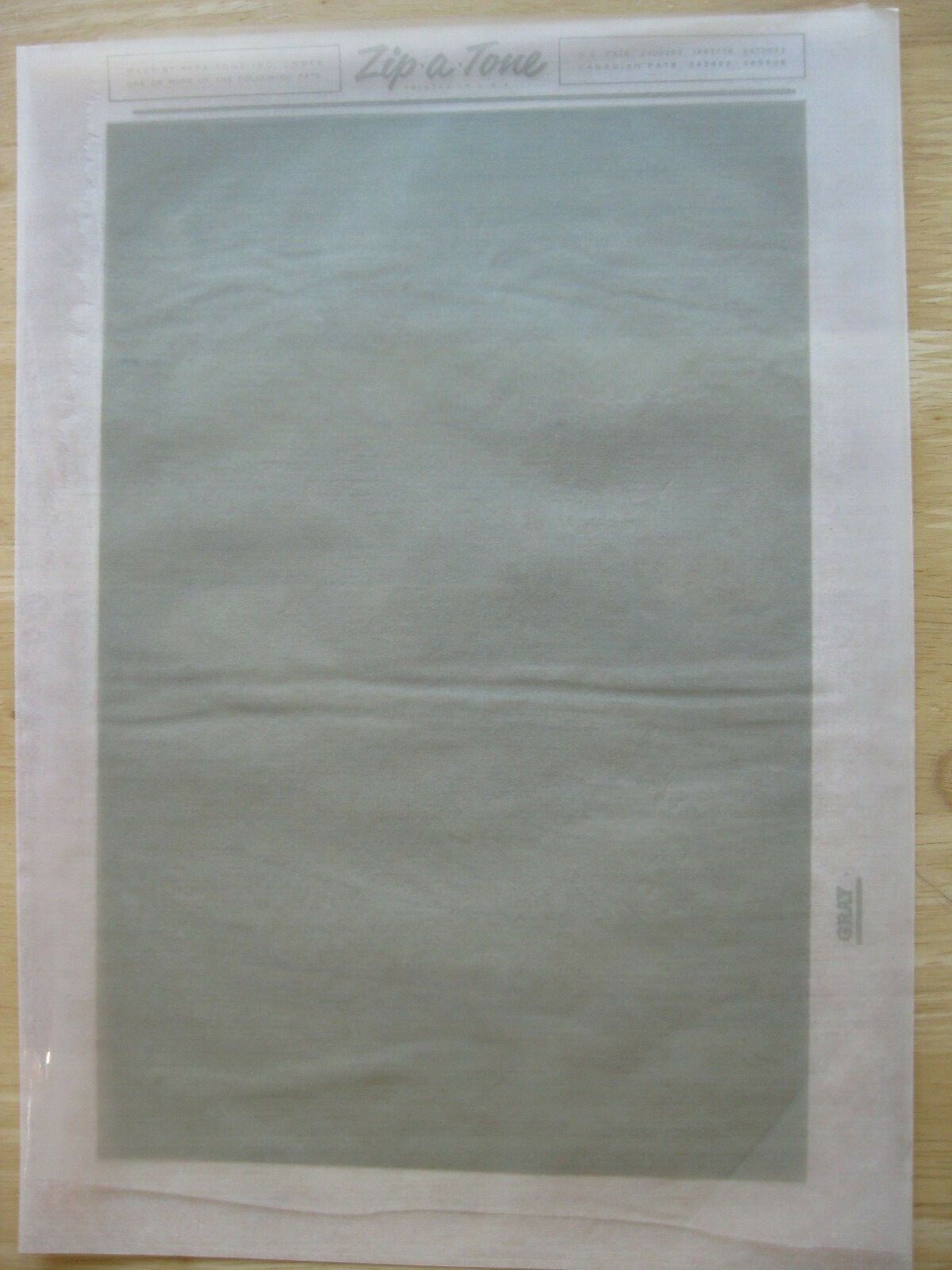 .1 x Zip.a.Tone Like Letraset Letratone GREY | eBay