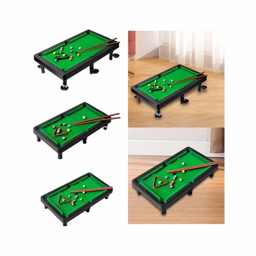 Mini Tabletop Pool Set, Billiard Game, Portable Triangle Stand, Desktop ...