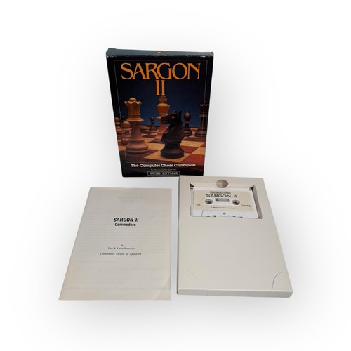 Sargon II Computer Chess Champion Complete CIB Commodore Cassette ...