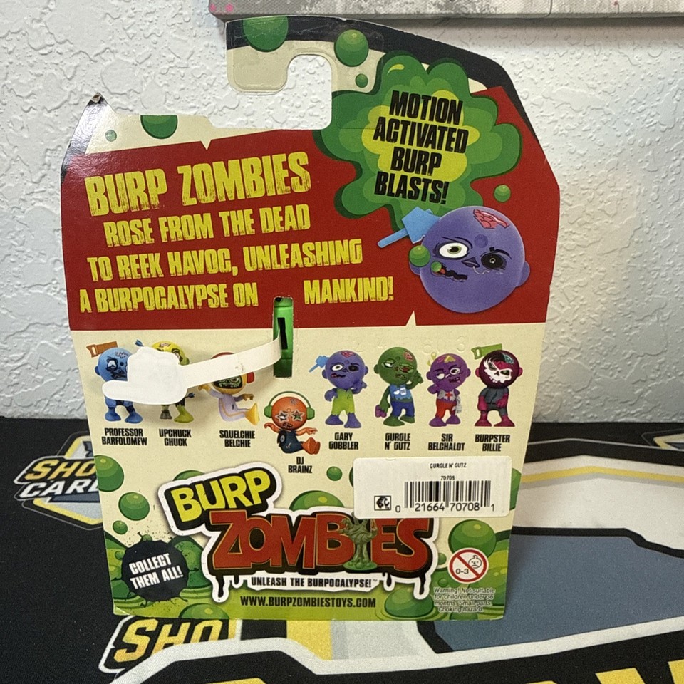 Burp Zombie DJ Gurgle N Gutz Motion Activated Talking Toy Burp Belching ...