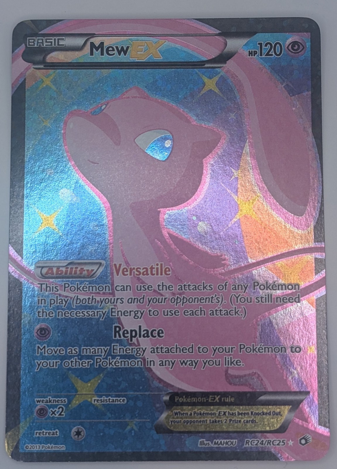 Mew ex 2013 Black & White: Legendary Treasures #RC24/RC25 Radiant ...