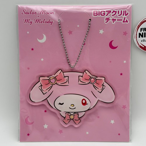 NEW Sailor Moon My Melody BIG Acrylic Charm Chibi Moon Seven Limited ...